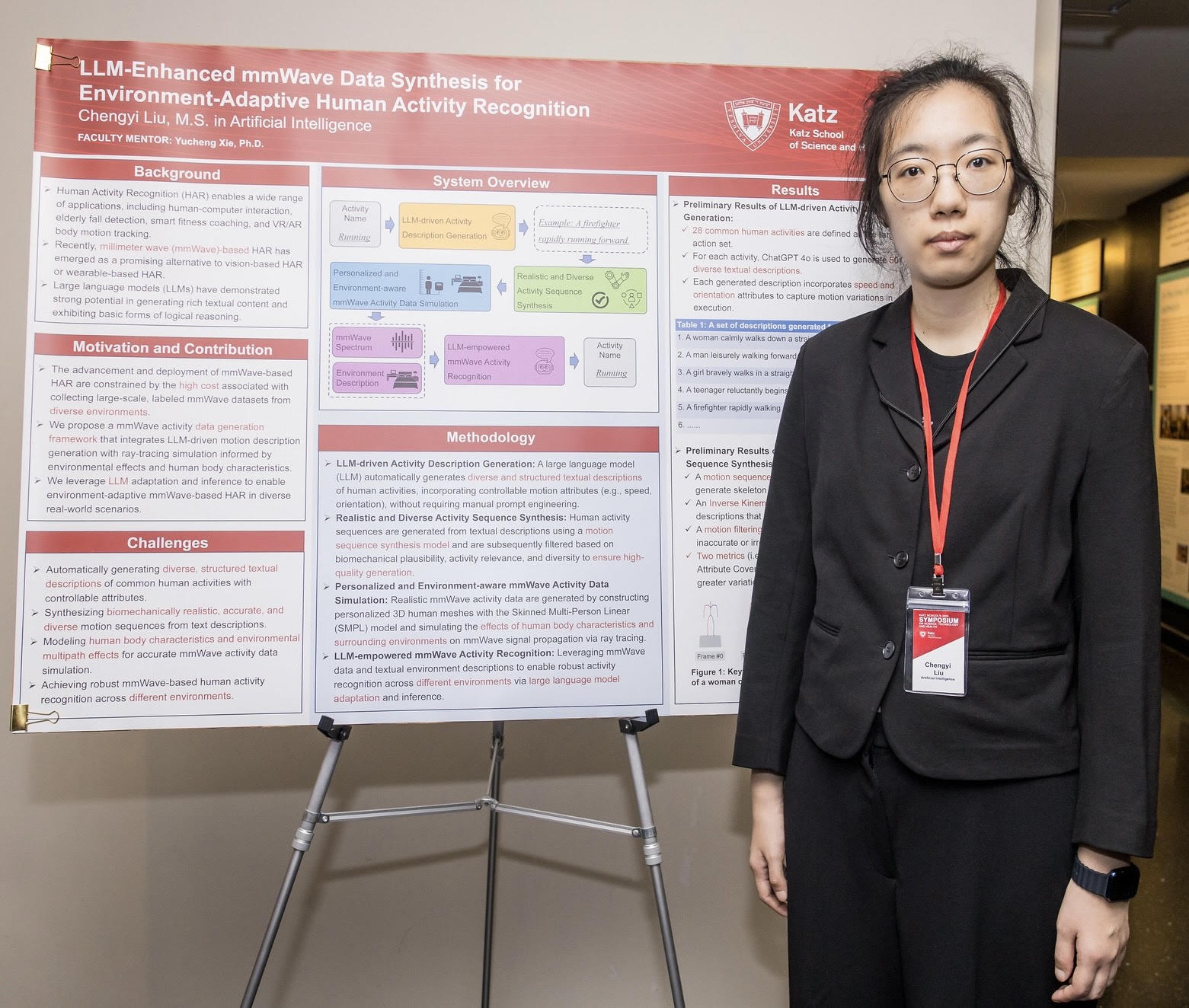 AI Student Uses Radar and Language Models to Simulate Human Motion